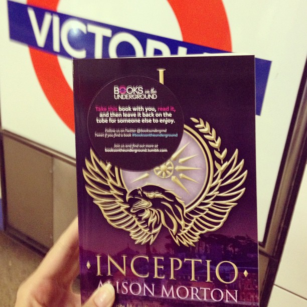 INCEPTIO is a Book on the Underground | Alison Morton's Thrillers