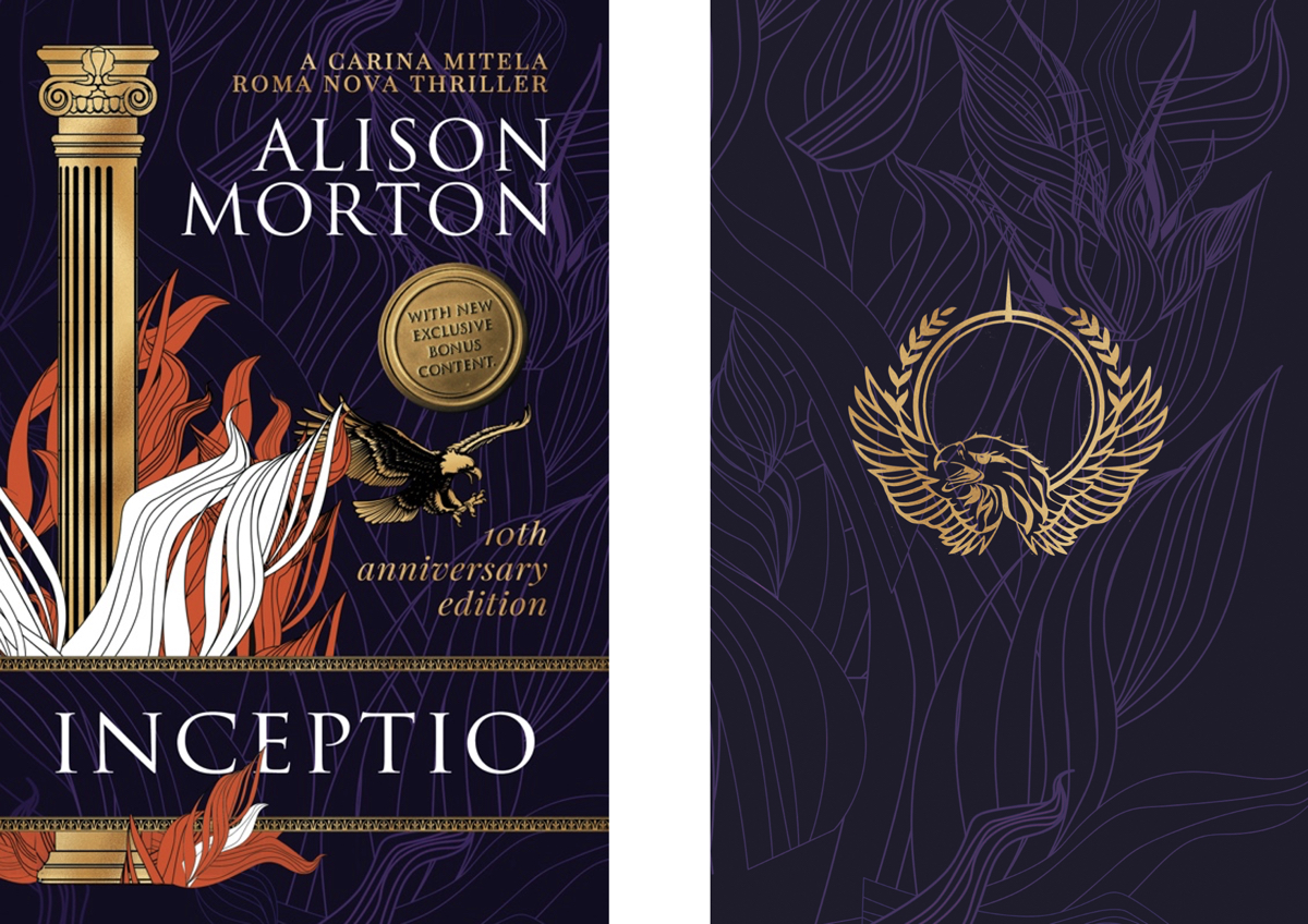 INCEPTIO 10th Anniversary Hardback « Alison Morton's Thrillers